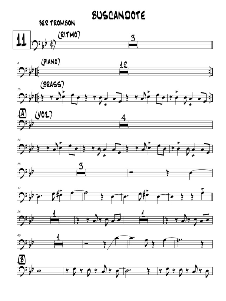 Buscandote - Trombon 3 .Mus | PDF | Variétés et styles linguistiques | Langues du Royaume-Uni