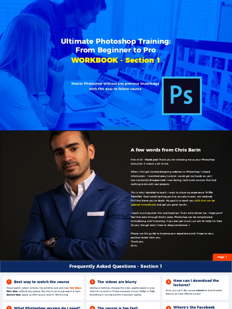 Photoshop Workbook Section 1 | PDF | Adobe Photoshop | Computer Engineering