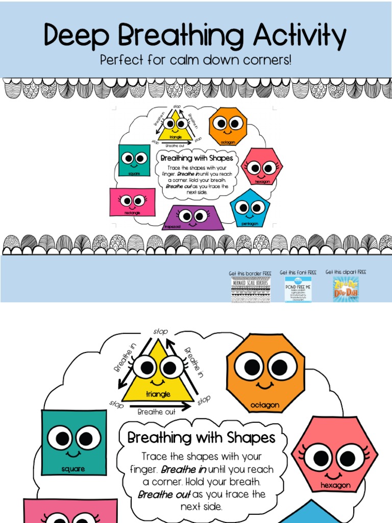 Deep Breathing Activity: Perfect For Calm Down Corners! | PDF