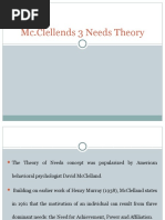 McClelland's Motivation Theory Explained | PDF