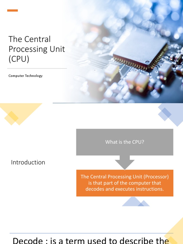 CPU Basics for Tech Enthusiasts | PDF | Computer Memory | Random Access ...