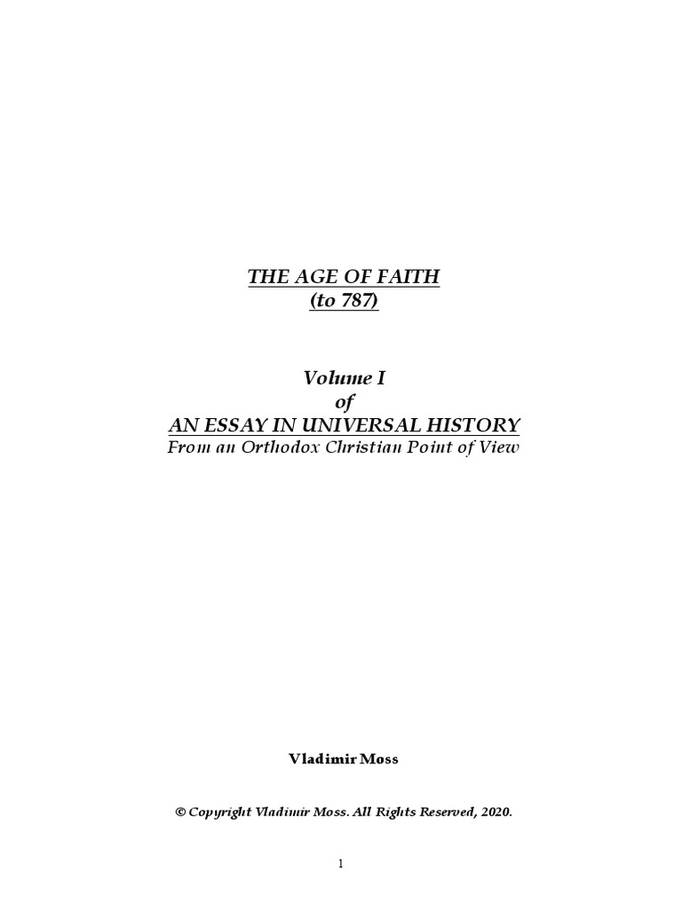863 The Age of Faith 1 | PDF | Constantine The Great | Jesus