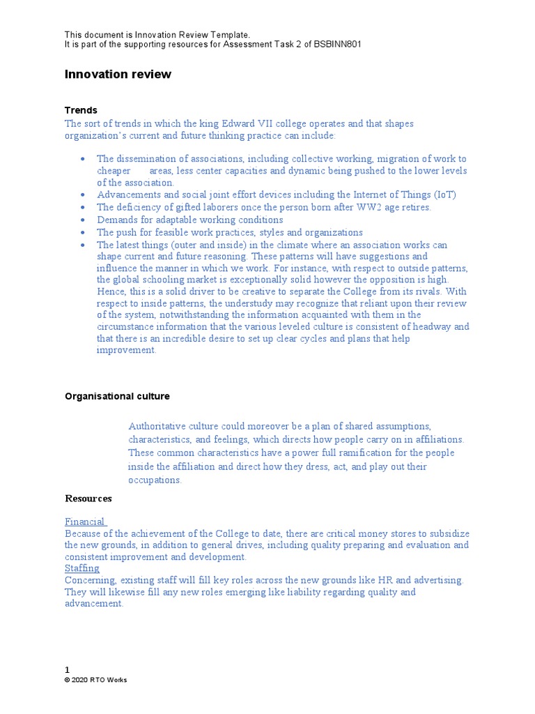 Innovation Review | PDF | Innovation | Empowerment