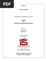 Final Year Project Report Format PDF | PDF | Thesis | Paragraph