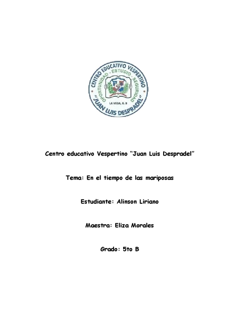 En El Tiempo de Las Mariposas | PDF
