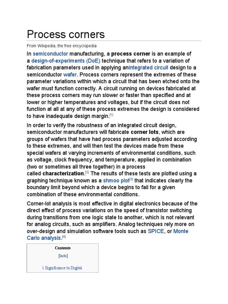 Corner Simulation | PDF | Semiconductor Devices | Electrical Equipment