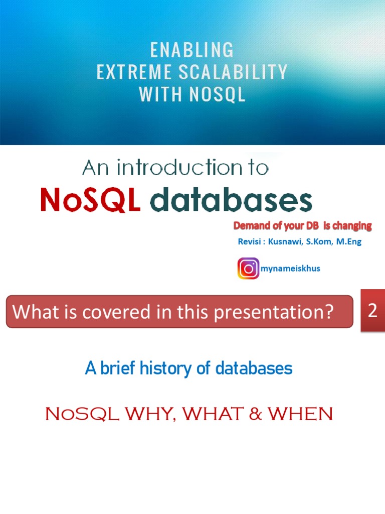 Materi 01 Penganntar NoSQL | Download Free PDF | No Sql | Databases