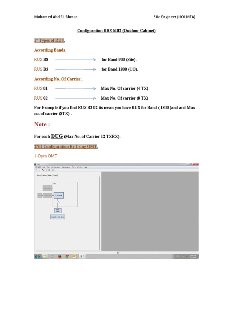 RBS 6102 Outdoor Cabinet Configuration Guide | PDF