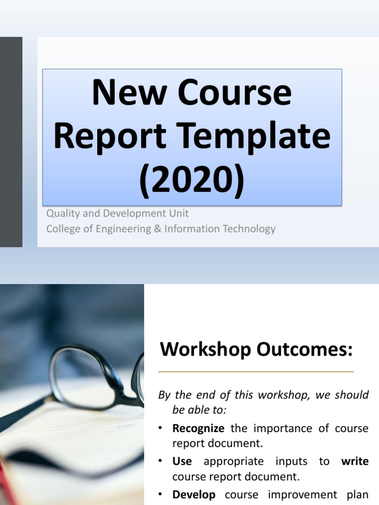 New Course Report Template | PDF | Specification (Technical Standard ...
