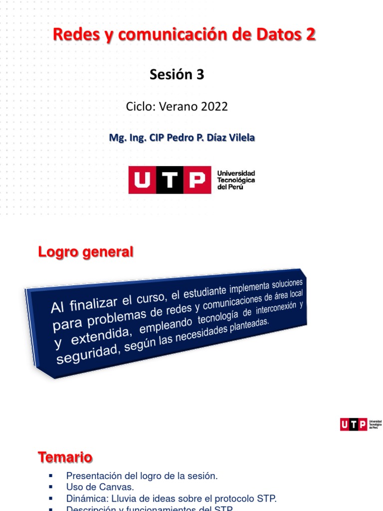 S02 s1+Descripción+STP | PDF | Redes de computadoras | Estándares de red