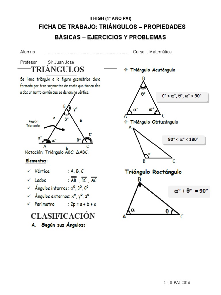 Triangulos 123 - Propiedades Basicas | PDF