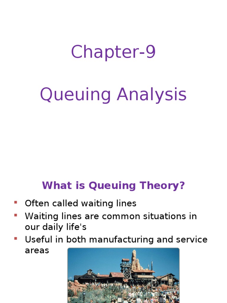 Queuing Analysis Pdf Applied Mathematics Statistical Theory
