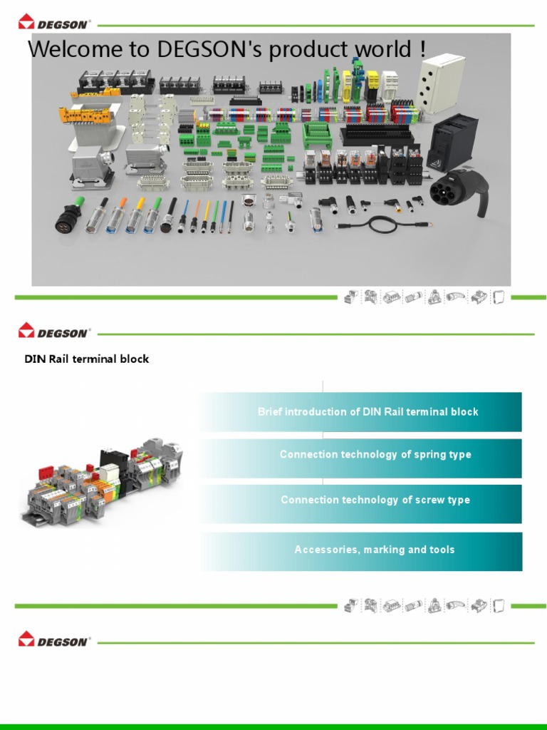 DEGSON Din Rail TBs | PDF | Fuse (Electrical) | Electromagnetism