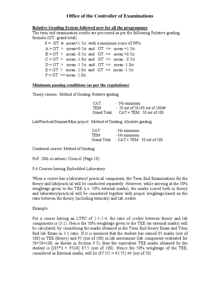 Relative Grading System Overview | PDF | Test (Assessment) | Behavior ...