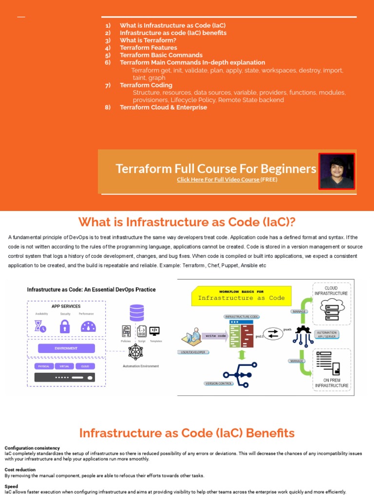 Terraform Full Course Pdf Parameter Computer Programming Variable Computer Science