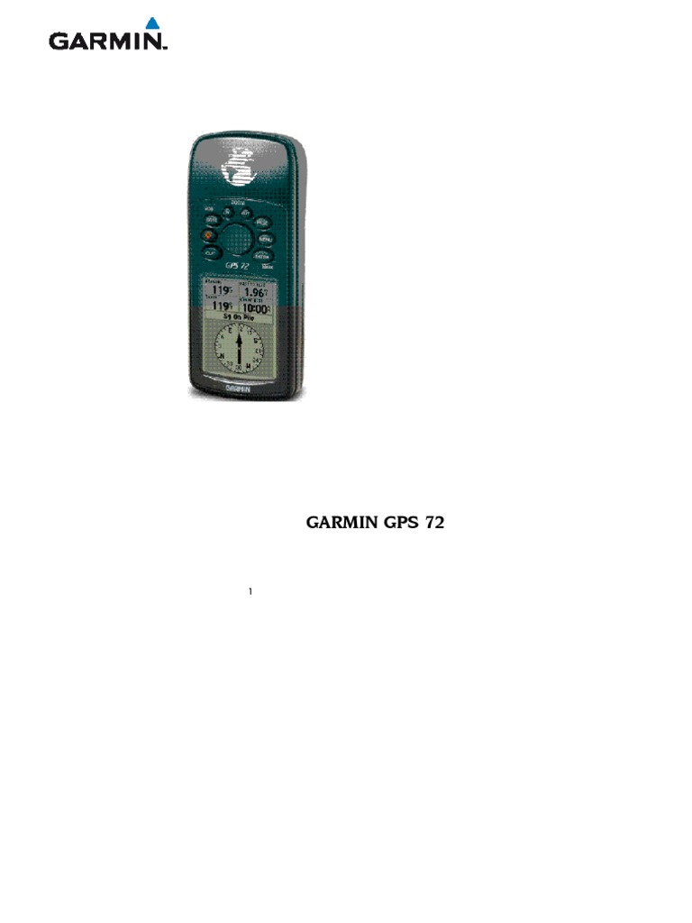 GPS 72 - Manual de Usuario | PDF | Sistema de Posicionamiento Global ...