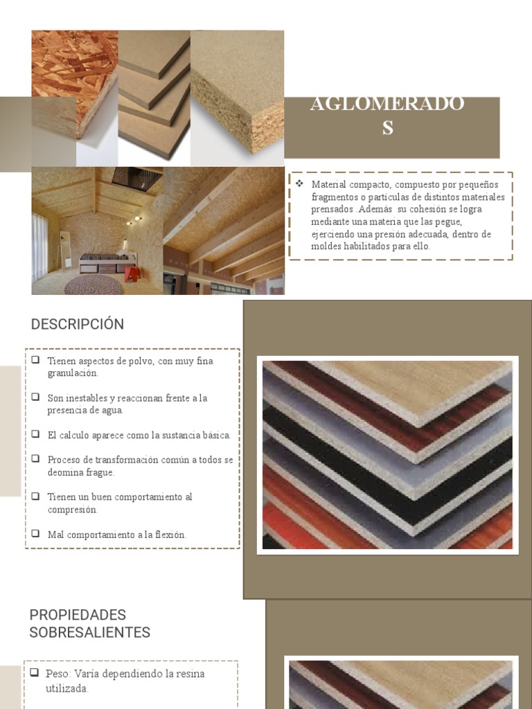 Propiedades y Usos del Aglomerado en Construcción | PDF | Madera ...