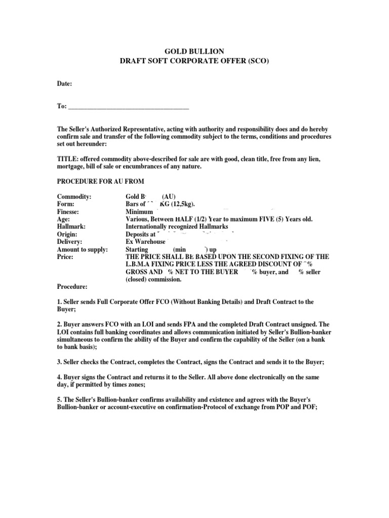 Gold Bullion Sale Offer 2023 | PDF | Gold As An Investment | Trade