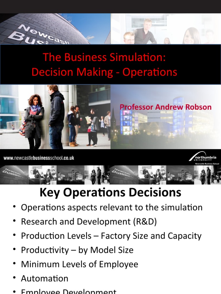 Business Simulation - Operations Management Decisions | PDF ...