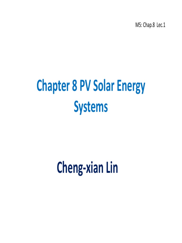 PV Solar Energy System Part 2 | PDF | Photovoltaics | Photovoltaic System