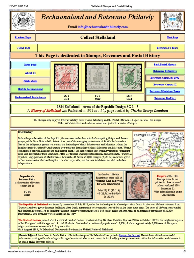 Stellaland Stamps and Postal History | PDF | Postal System | Freight ...