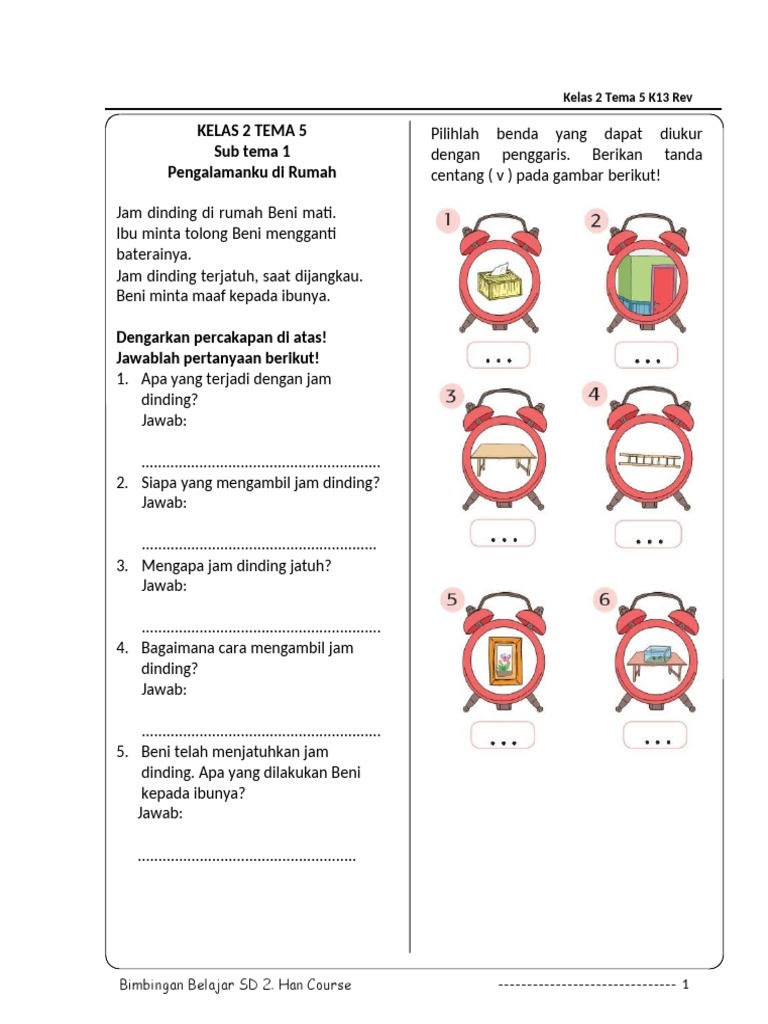 Modul Bimbel Kls 2.5 | PDF | Griya & Taman