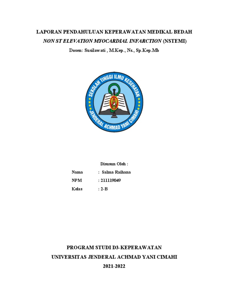 LP NSTEMI Salma Raihana 211119049 | PDF