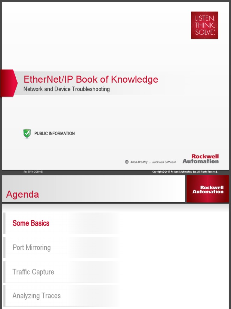 EBoK ENIP Troubleshooting Jan2016 | PDF | Internet Protocol Suite ...