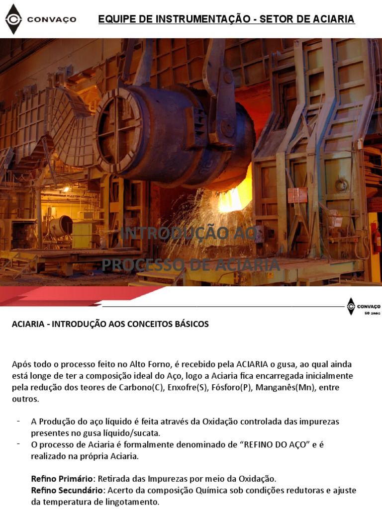 Processo ACIARIA | PDF | Aciaria | Aço