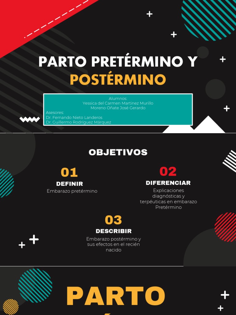 Embarazo Pretérmino y Postérmino | PDF | Parto prematuro | Parto