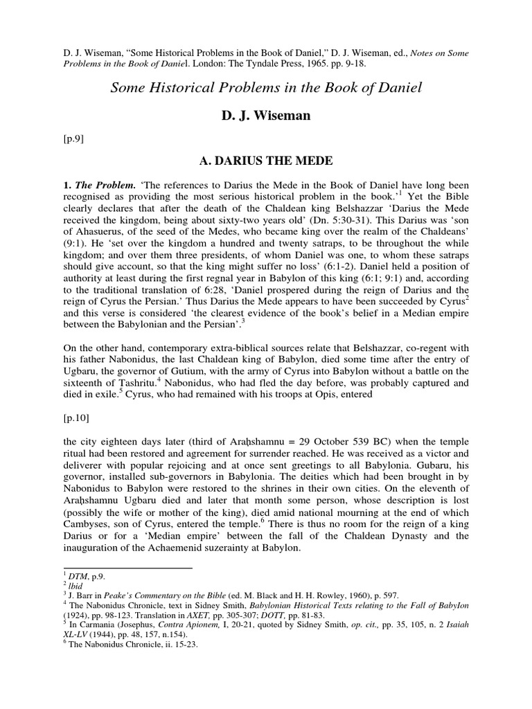 Historical Issues of Darius the Mede | PDF | Cyrus The Great | Europe ...
