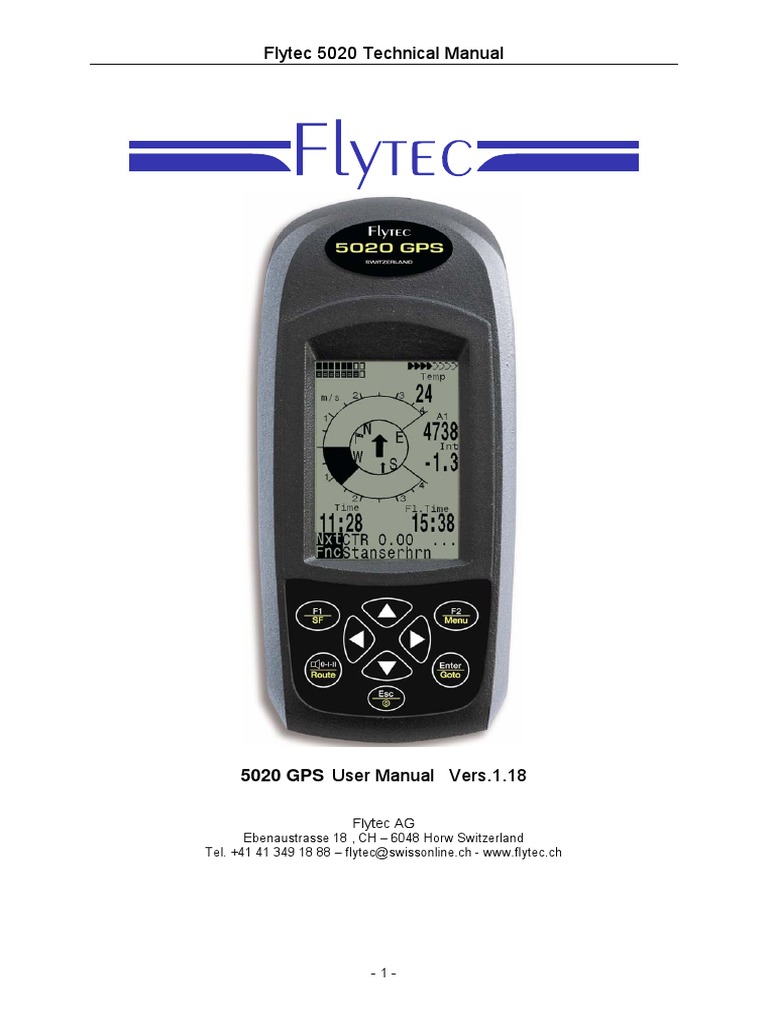 Manual Book Flytec 5020 | PDF | Compass | Pitch (Music)