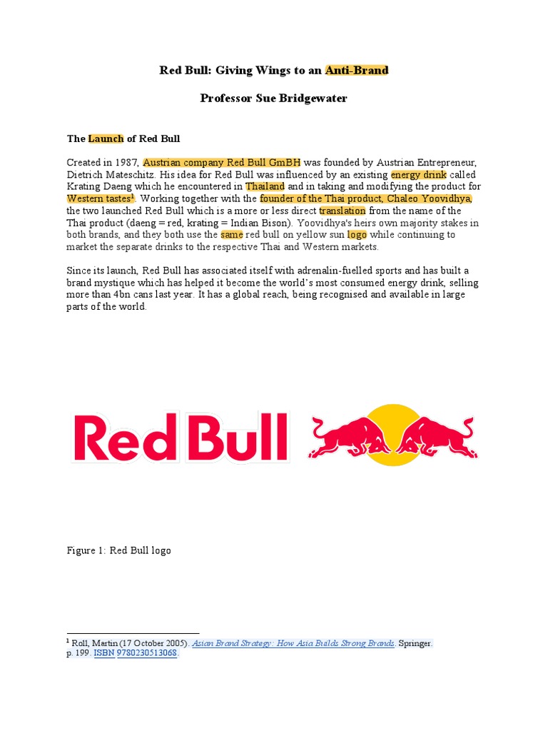 Red Bull Sue | PDF | Brand | Advertising