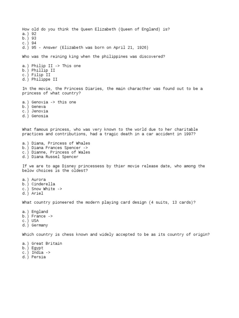 Questions For Menti 2 | PDF