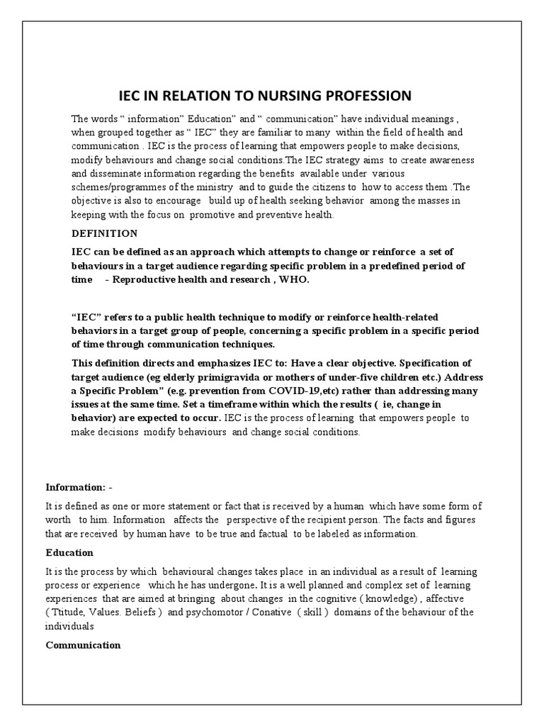 Information Communication Education | PDF | Communication | Behavior