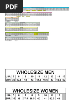 Size Chart - Bata | PDF | Sports & Recreation | Home & Garden