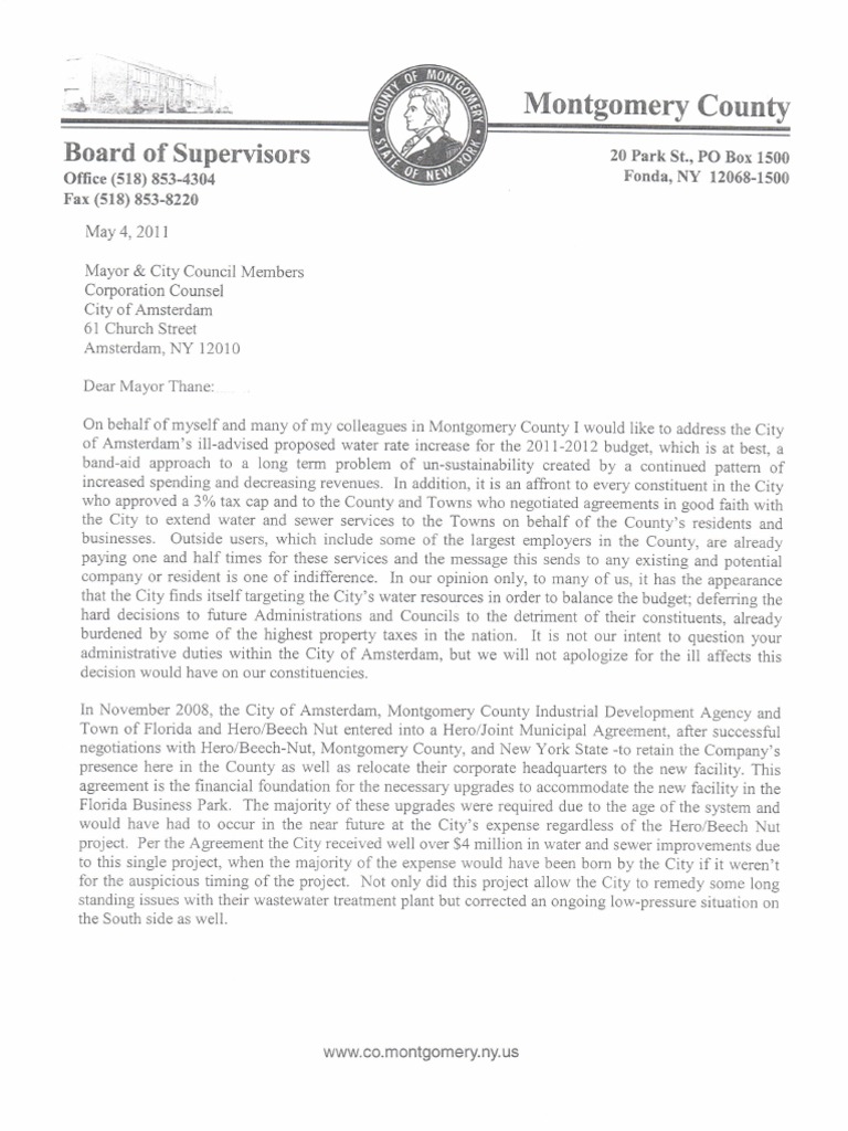 County Letter | Download Free PDF | Negotiation | Economies