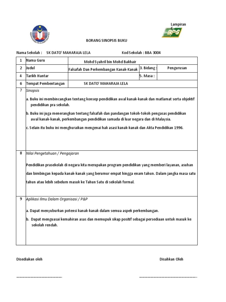 Contoh Sinopsis Buku Ilmiah Pendidikan Contoh Resensi Buku Lengkap - Riset
