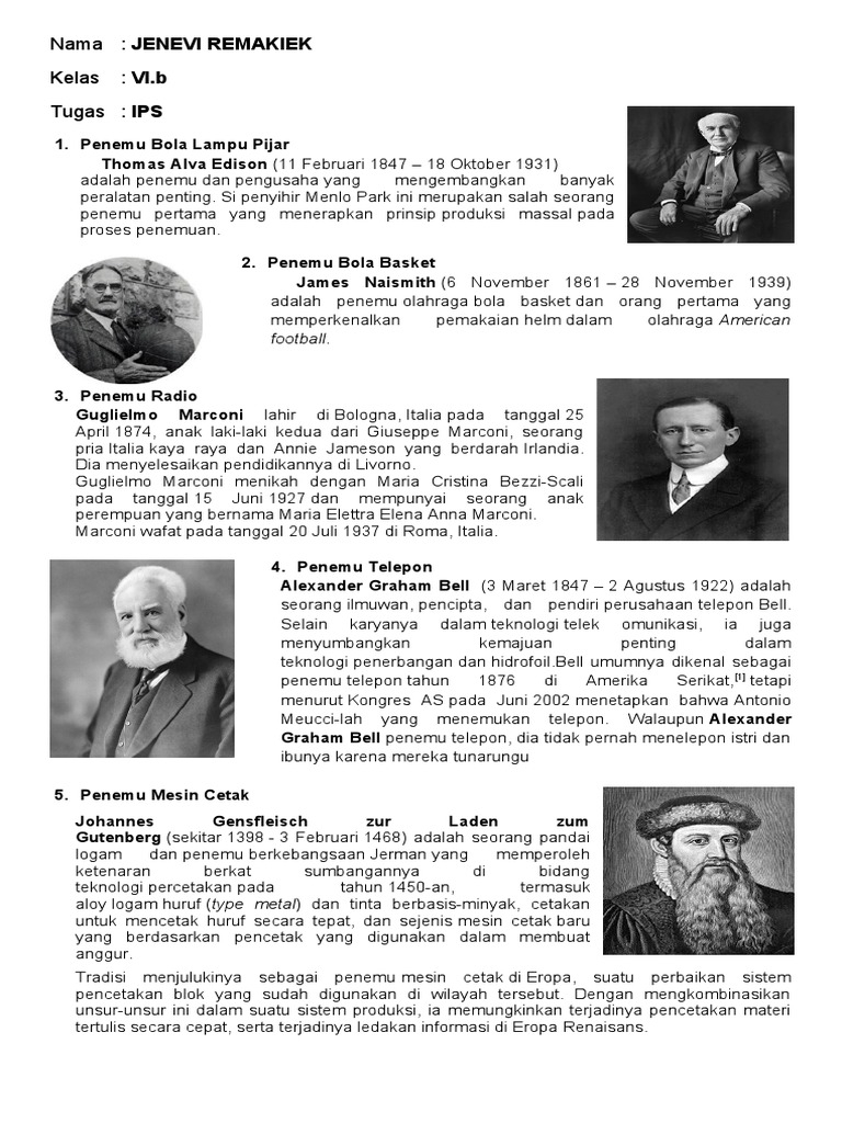 Kliping para Penemu | PDF