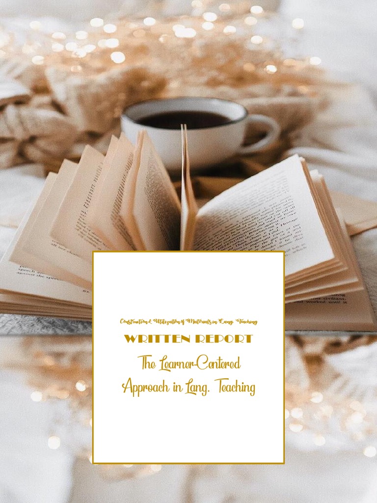 The Learner-Centered Approach | PDF | English As A Second Or Foreign ...