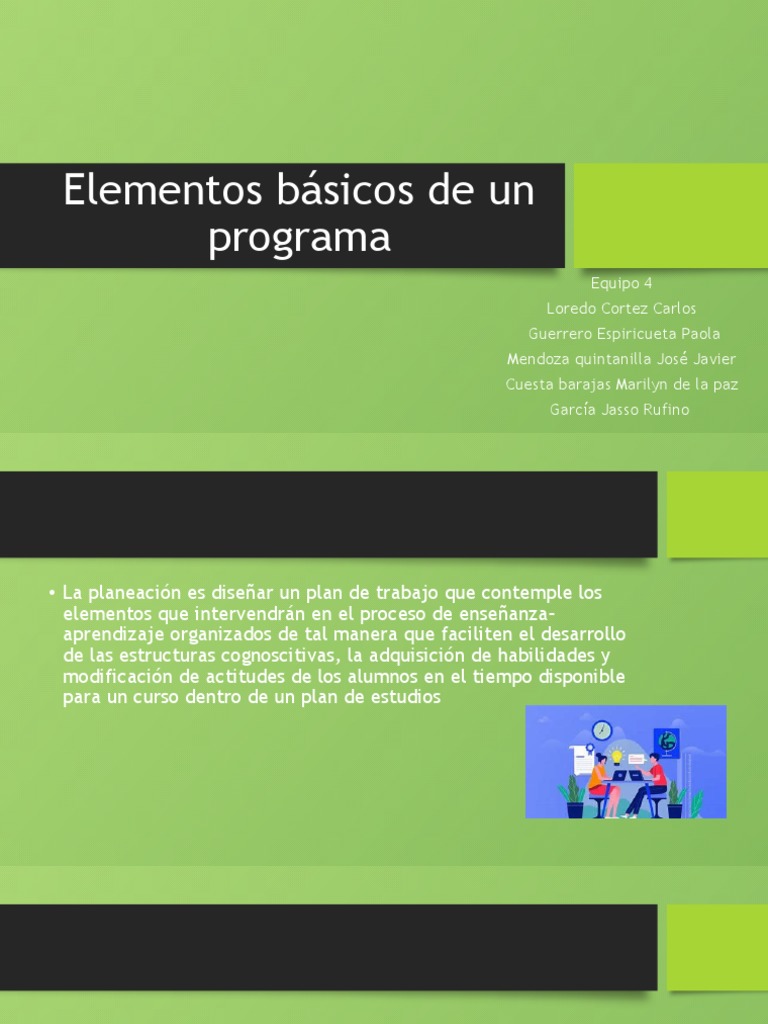 Elementos Básicos de Un Programa | PDF | Lenguaje de programación | Aprendizaje