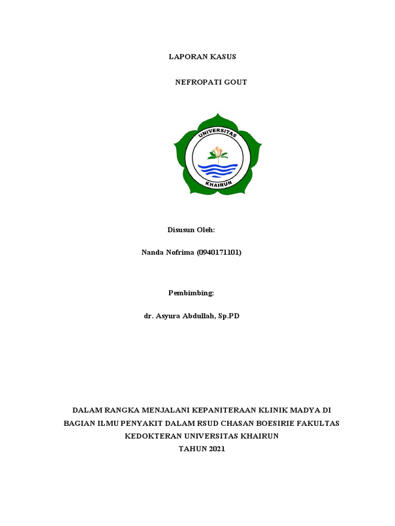 Nefropati Gout: Kasus dan Penanganan | PDF
