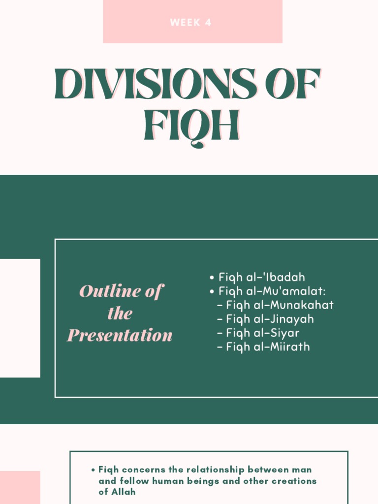 Divisions of Fiqh | PDF | Islamic Fundamentalism | Islamic Ethics