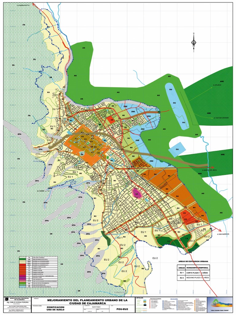 Zonificación Usos Del Suelo Cajamarca | PDF