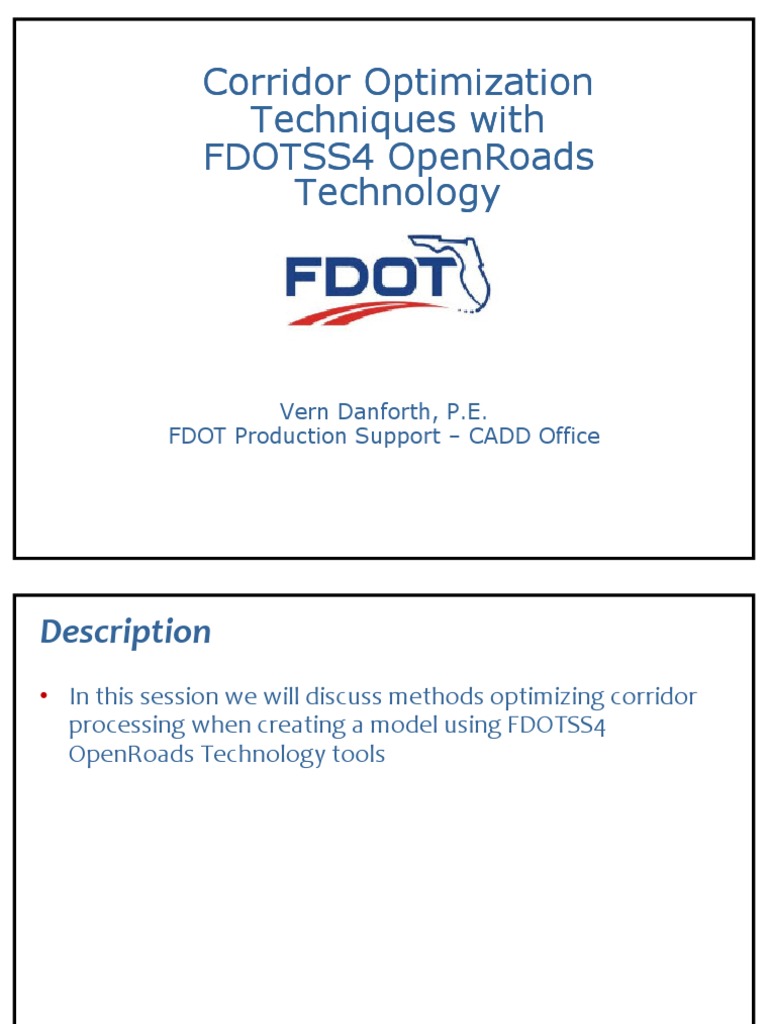 Corridor Op Tim Ization Presentation | PDF | Mathematical Optimization | Applied Mathematics