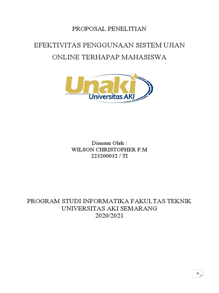 Contoh Proposal Penelitian Informatika | PDF