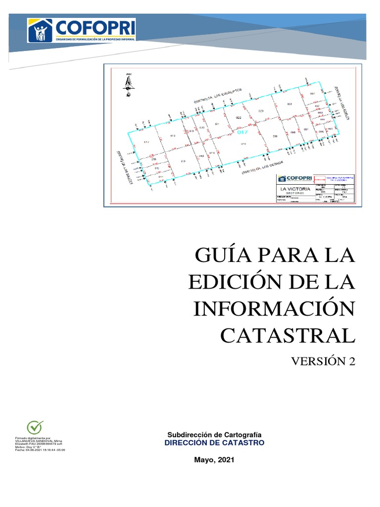 Guía para Edición de Información Catastral | PDF | Sistema de ...