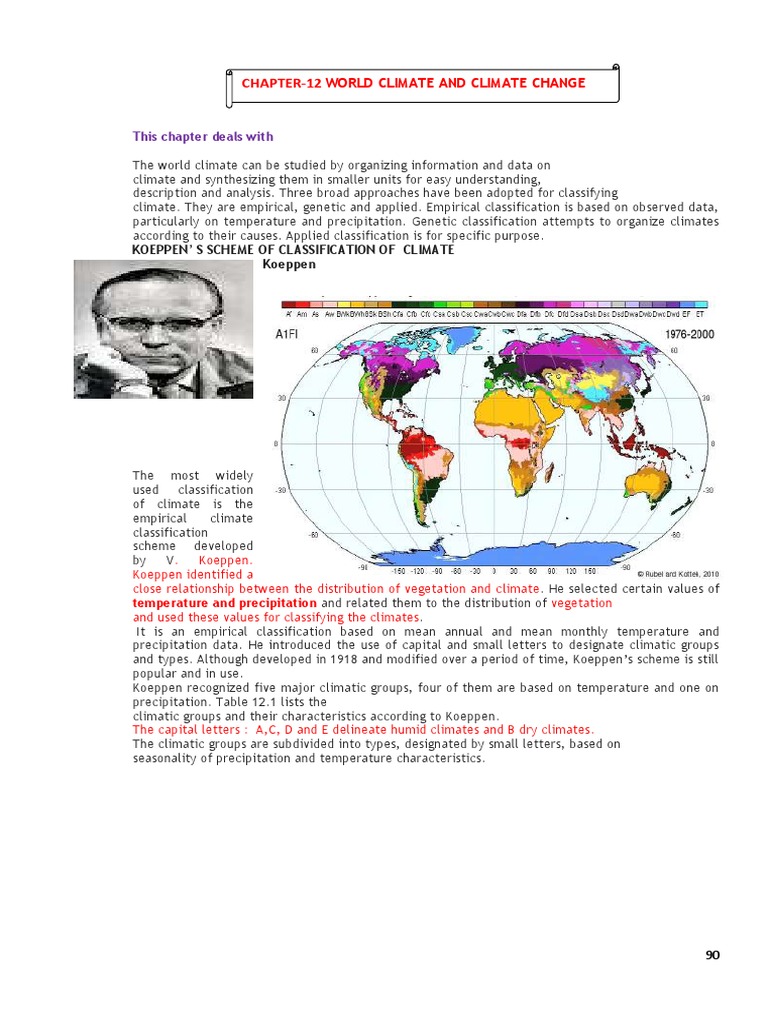 Koeppen Climate Classification Overview | PDF | Greenhouse Gas | Climate