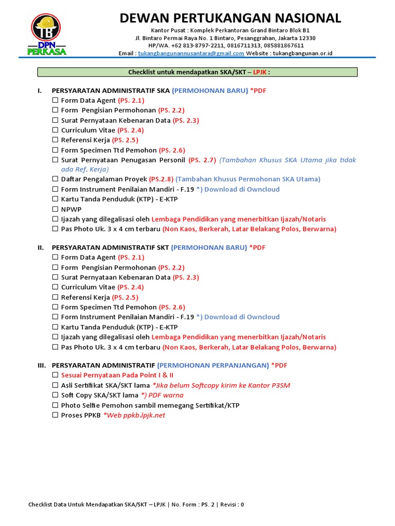 F Ska SKT LPJK 1 DPN Perkasa | PDF