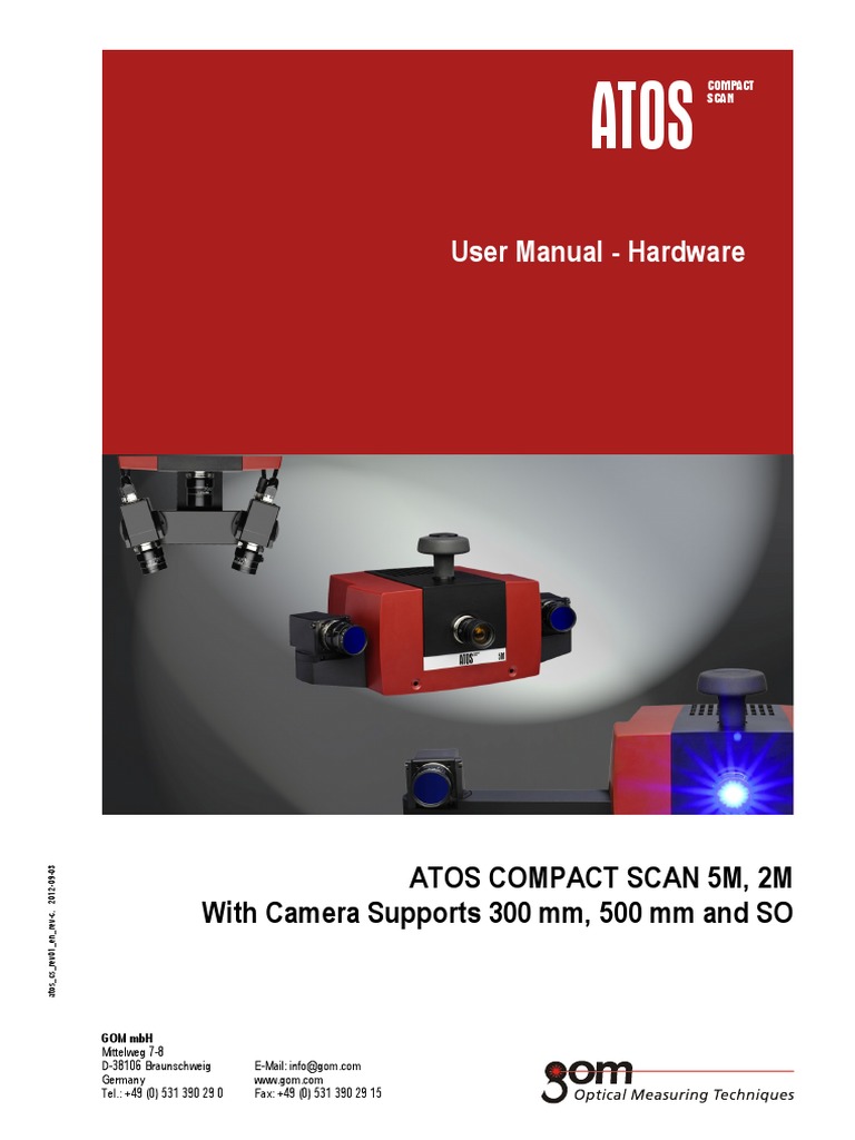 User Manual - Hardware: Atos Compact Scan 5M, 2M With Camera Supports ...